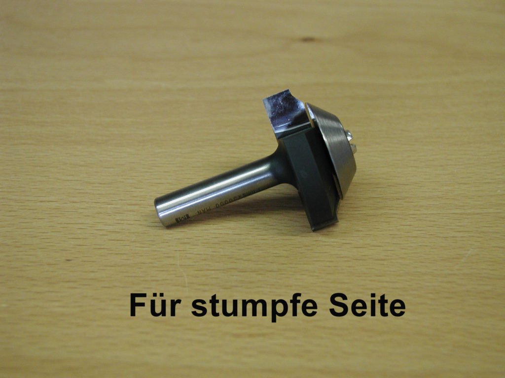Fräser 45° Kante für stumpfe Seite - Dr. Christoph Heßler Maschinensysteme